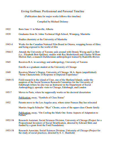 27+ Personal Timeline Templates - PDF