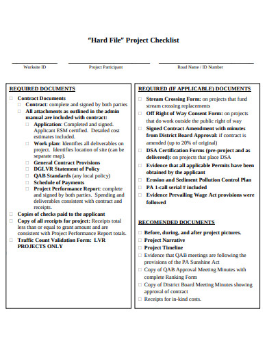 24+ Project Checklist Templates in Google Docs | Word | Pages | PDF | XLS