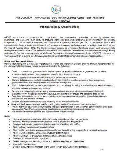 12+ Job Announcement Templates - PDF