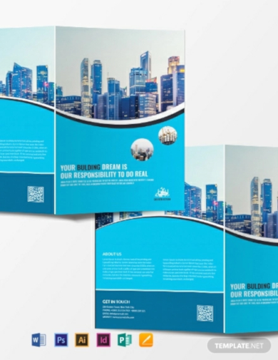 27+ FREE Construction Brochure Templates - PSD, PDF, AI, InDesign ...