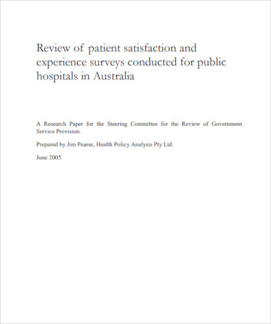 9+ Patient Satisfaction Survey Templates - Word, PDF, Google Docs ...