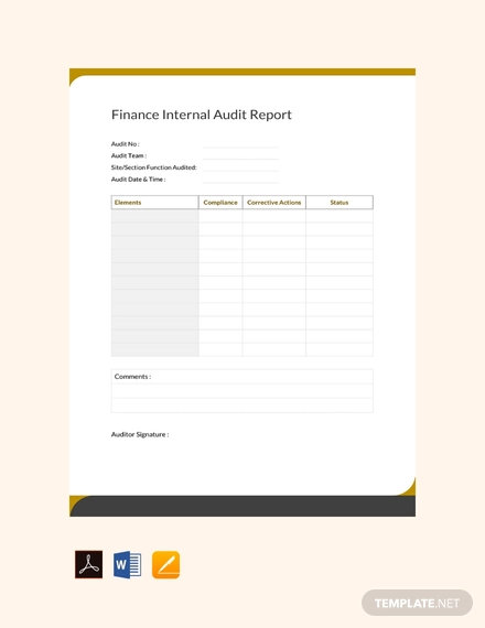 21+ Internal Audit Report Templates - Word, PDF, Apple Pages, Google Docs