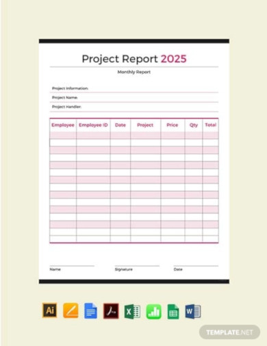 11+ Project Report Templates - PDF, Word