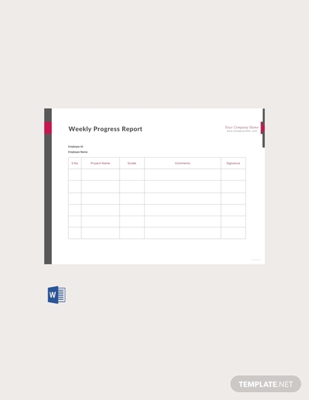 10 Project Progress Report Templates Sample Example Format