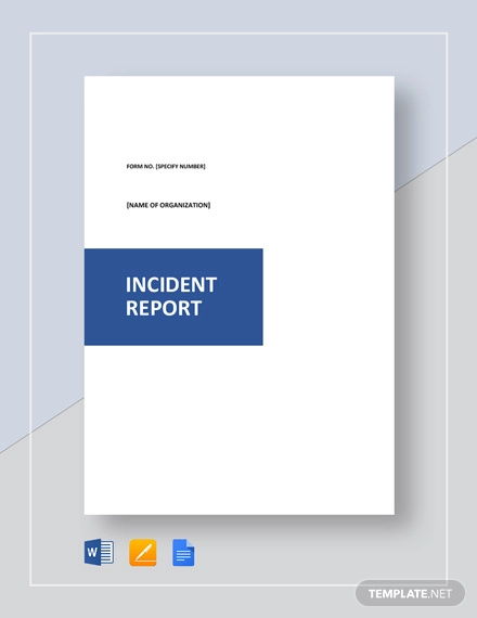 53+ Incident Report Templates - PDF, Word