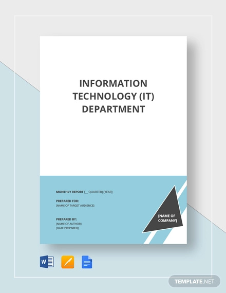 20+ IT Report Templates - Free Sample, Example Format Download