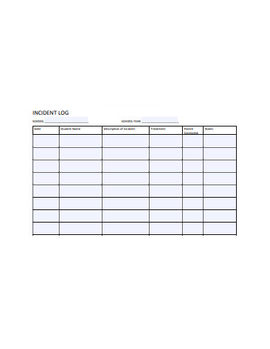 10+ Incident Log Templates - PDF