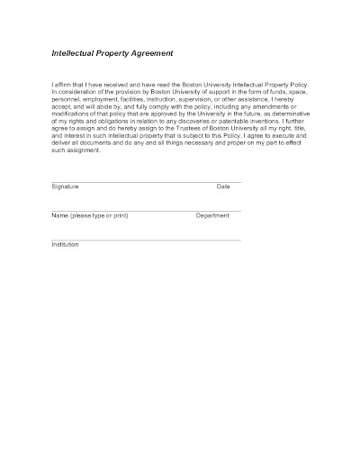 17+ Intellectual Property Agreement Templates - PDF, DOC