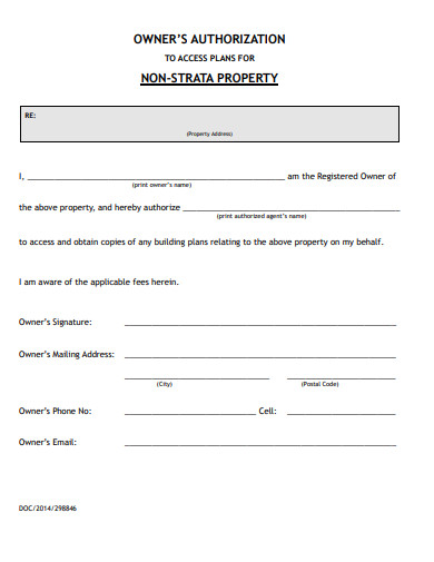 Free 19+ Property Authorization Letter Templates in PDF | DOC
