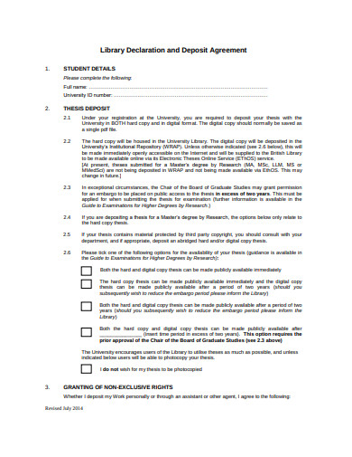 16+ Declaration Agreement Templates - PDF