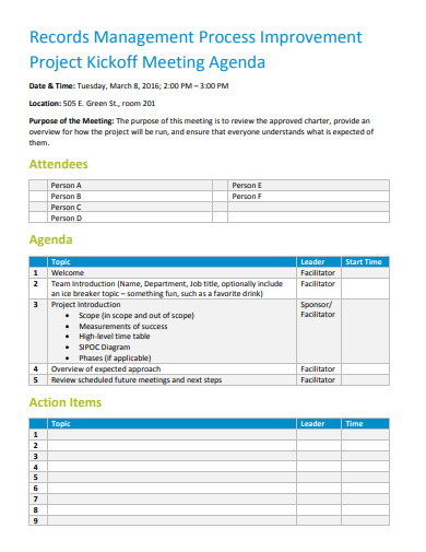 13+ Management Meeting Agenda Templates in PDF | DOC