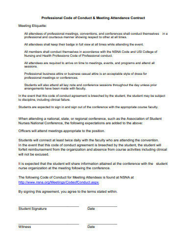 17+ Meeting Contract Templates - PDF