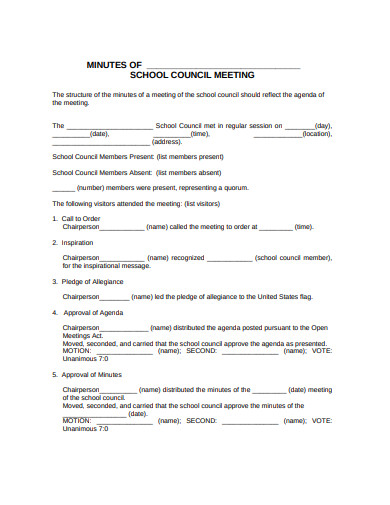 12+ School Meeting Minutes Templates - Google Docs, Word, Pages, PDF
