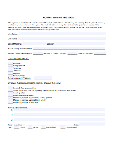 21+ Meeting Report Templates in Google Docs | Word | Pages | PDF