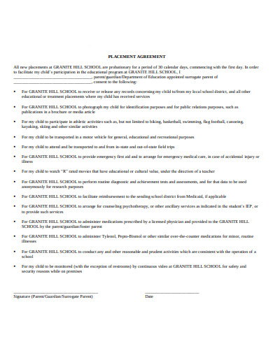 8+ Placement Agreement Templates - Google Docs, Word, Pages, PDF