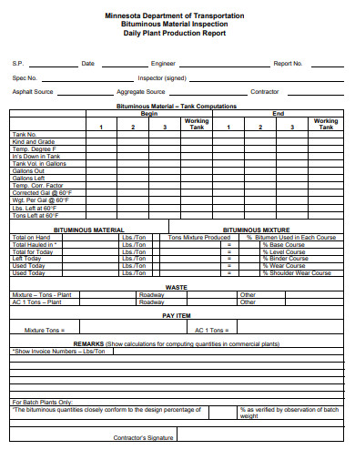 10+ Production Daily Report Templates in Word | Google Docs | Apple ...