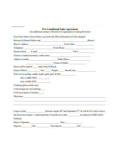 15+ Conditional Agreement Templates - Google Docs, Word, Pages, PDF