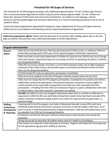 4+ Preschool Action Plan Templates in PDF