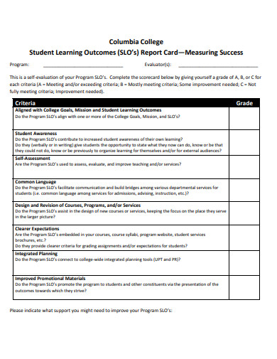 17+ College Report Card Templates in AI | PSD | PDF