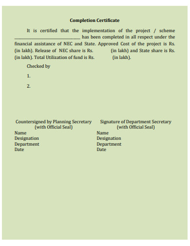 15+ Project Completion Certificate Templates - AI, InDesign, Word ...