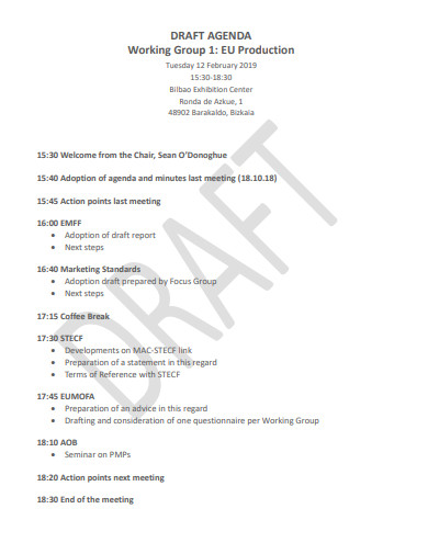 10+ Production Agenda Templates - PDF