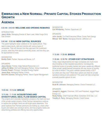 10+ Production Agenda Templates - PDF