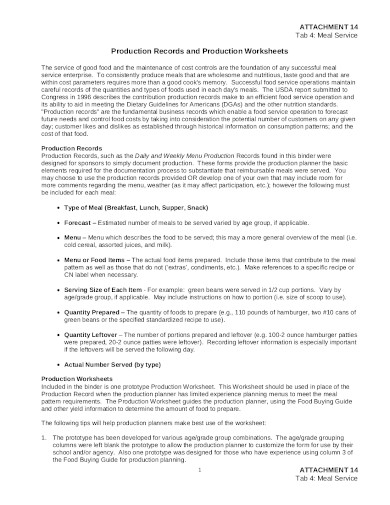 14+ Production Worksheet Templates - PDF