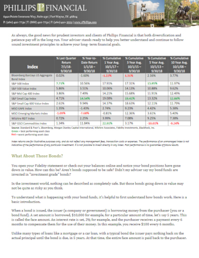 10+ Financial Newsletter Templates - PDF