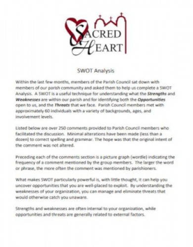 11+ Church SWOT Analysis Templates - PDF