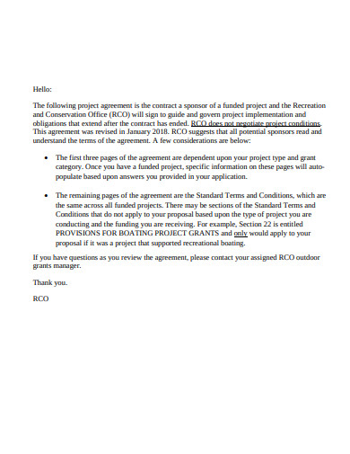 17+ Project Agreement Templates in PDF | XLS