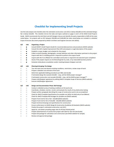 24+ Project Checklist Templates in Google Docs | Word | Pages | PDF | XLS