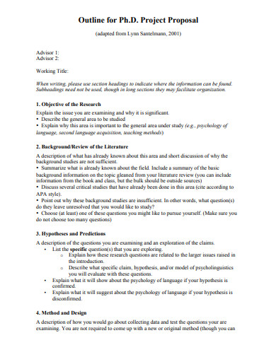 12+ Project Outline Templates in Google Docs | Word | Pages | PDF | XLS