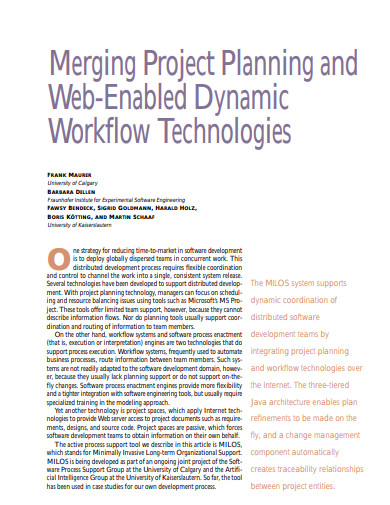 8+ Project Workflow Templates in PDF