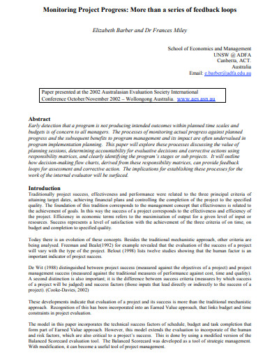 13+ Project Feedback Templates - PDF