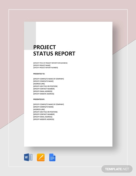 Status Report Template - 13+ Free Word Documents Download