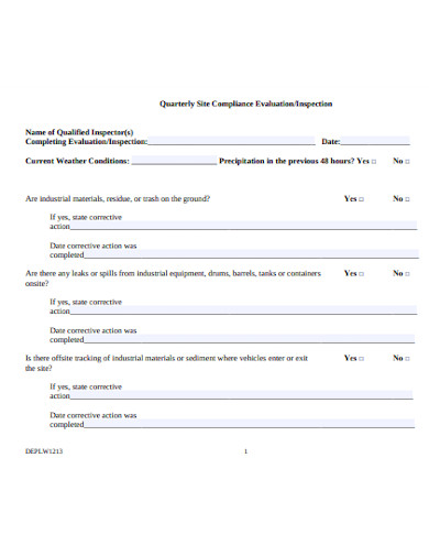 12+ Quarterly Evaluation Templates - PDF