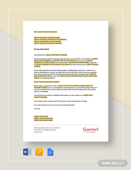 10+ Restaurant Notice Templates - Google Docs, MS Word, Pages, PDF