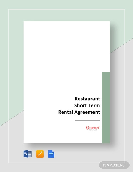 17 Short Term Rental Agreement Templates PDF DOC