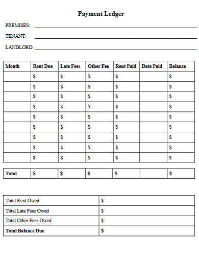Rental Property Ledger Template Mo5ml