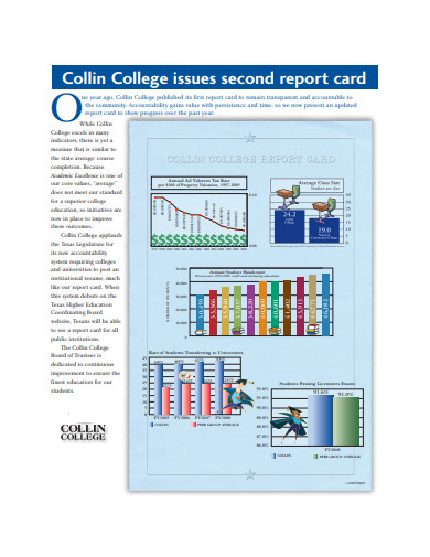 17+ College Report Card Templates in AI | PSD | PDF