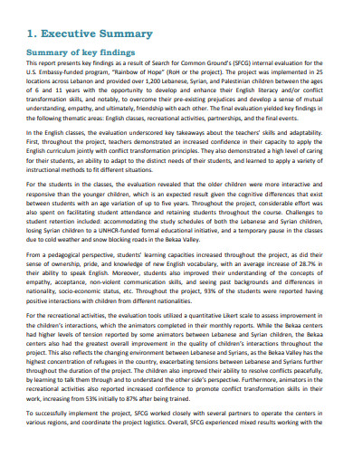 14+ Project Evaluation Report Templates - PDF