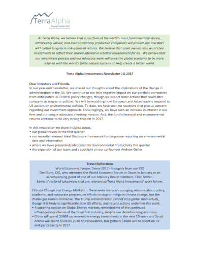 10+ Financial Newsletter Templates - PDF