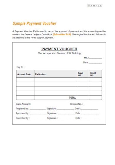 7+ Financial Voucher Templates - PDF