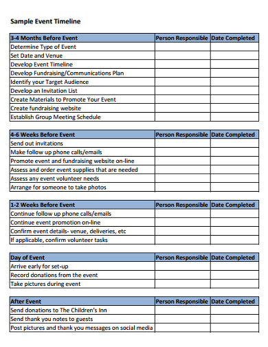 12+ Fundraising Timeline Templates - Google Docs, Word, Pages, PPT