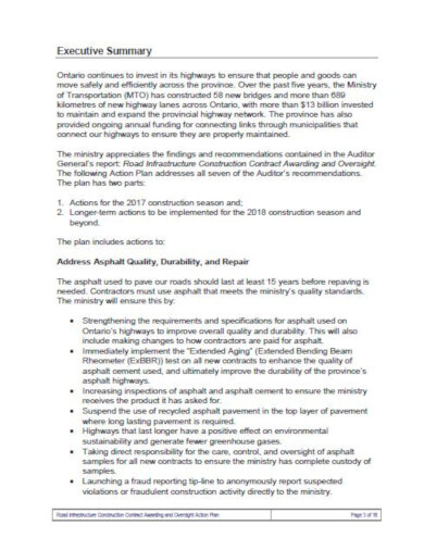 14+ FREE Construction Action Plan Templates - PDF, DOCX