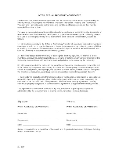 17+ Intellectual Property Agreement Templates - PDF, DOC