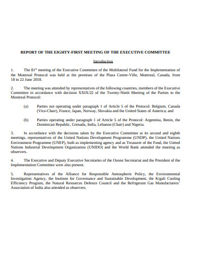 21+ Meeting Report Templates in Google Docs | Word | Pages | PDF