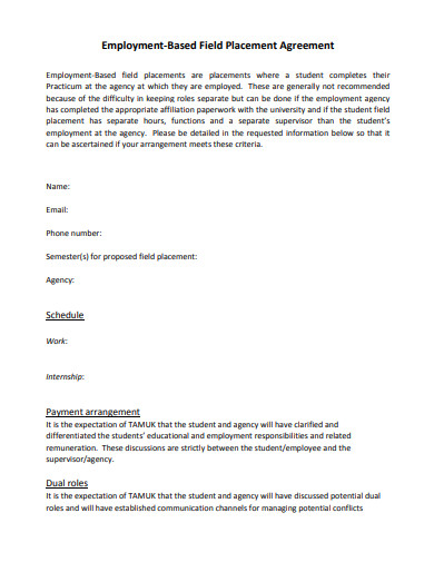 8+ Placement Agreement Templates - Google Docs, Word, Pages, PDF