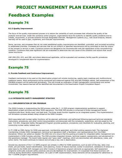 13+ Project Feedback Templates - PDF