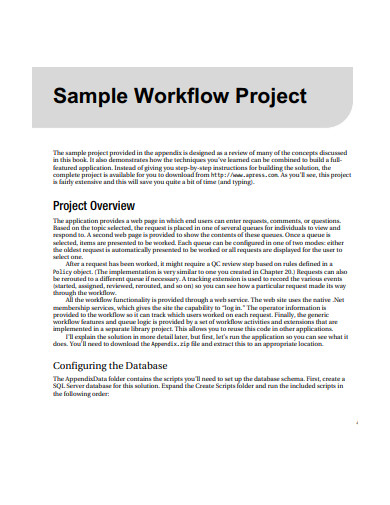 8+ Project Workflow Templates in PDF